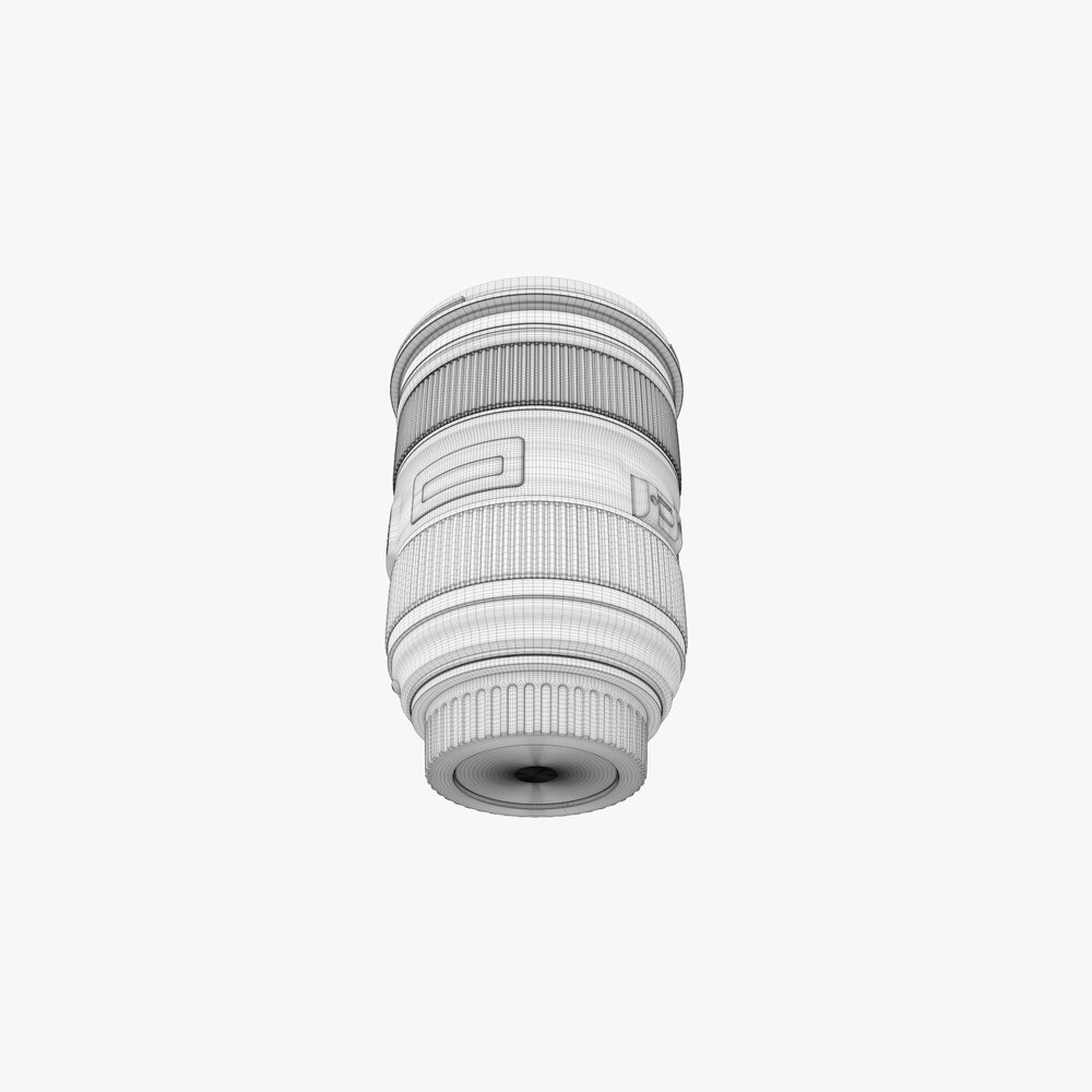 Canon DSLR EF 24-70mm USM Lens 3D model - Download Photo camera on ...