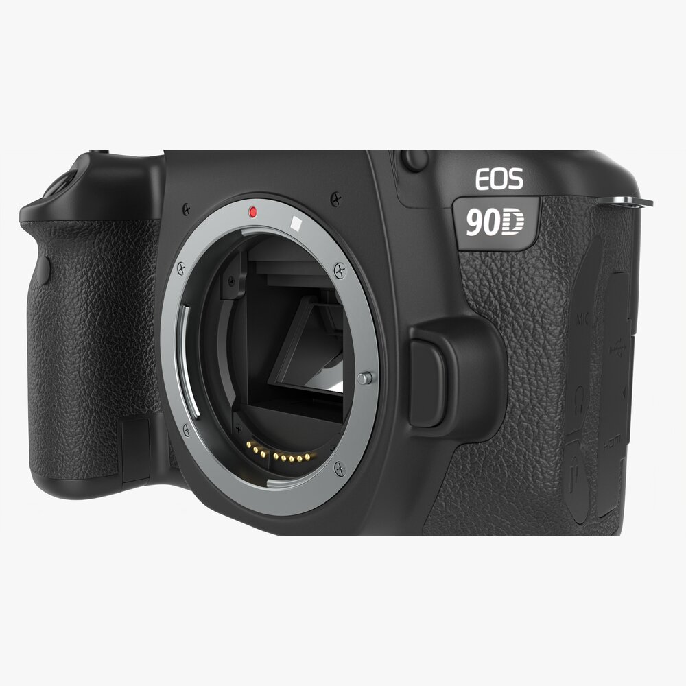 Canon EOS 90D DSLR Camera Body Closed 3D modeli - İndir Fotoğraf ...