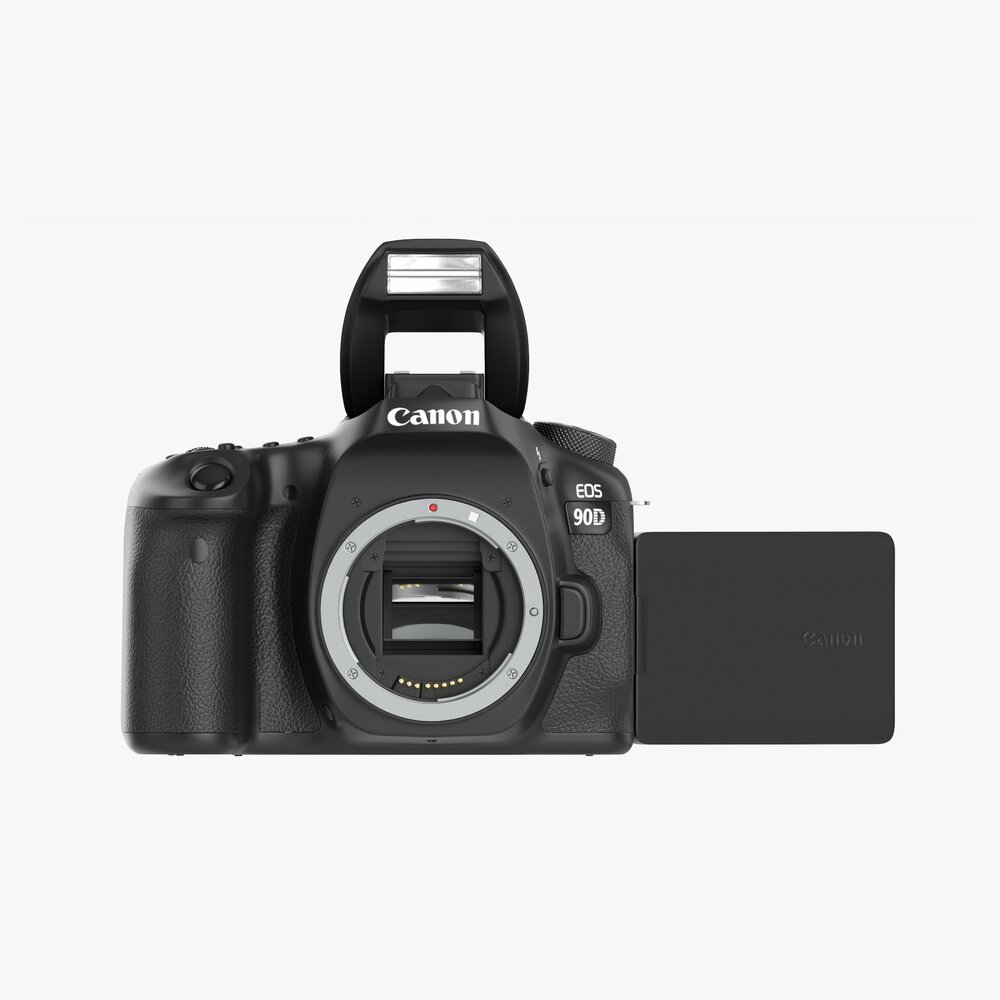 Canon EOS 90D DSLR Camera Body Closed 3D modeli - İndir Fotoğraf ...