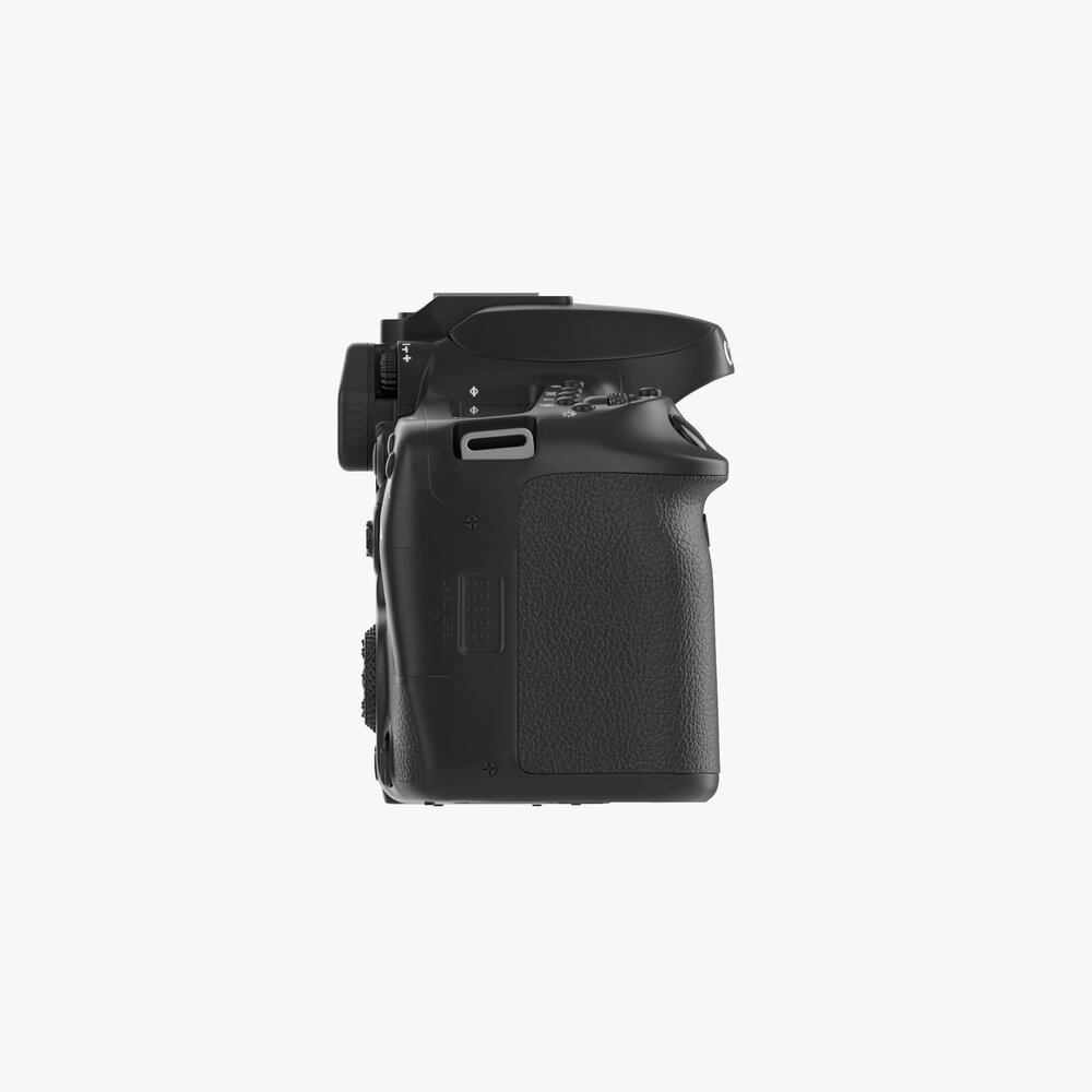 Canon EOS 90D DSLR Camera Body Closed 3D model - Download Photo camera ...