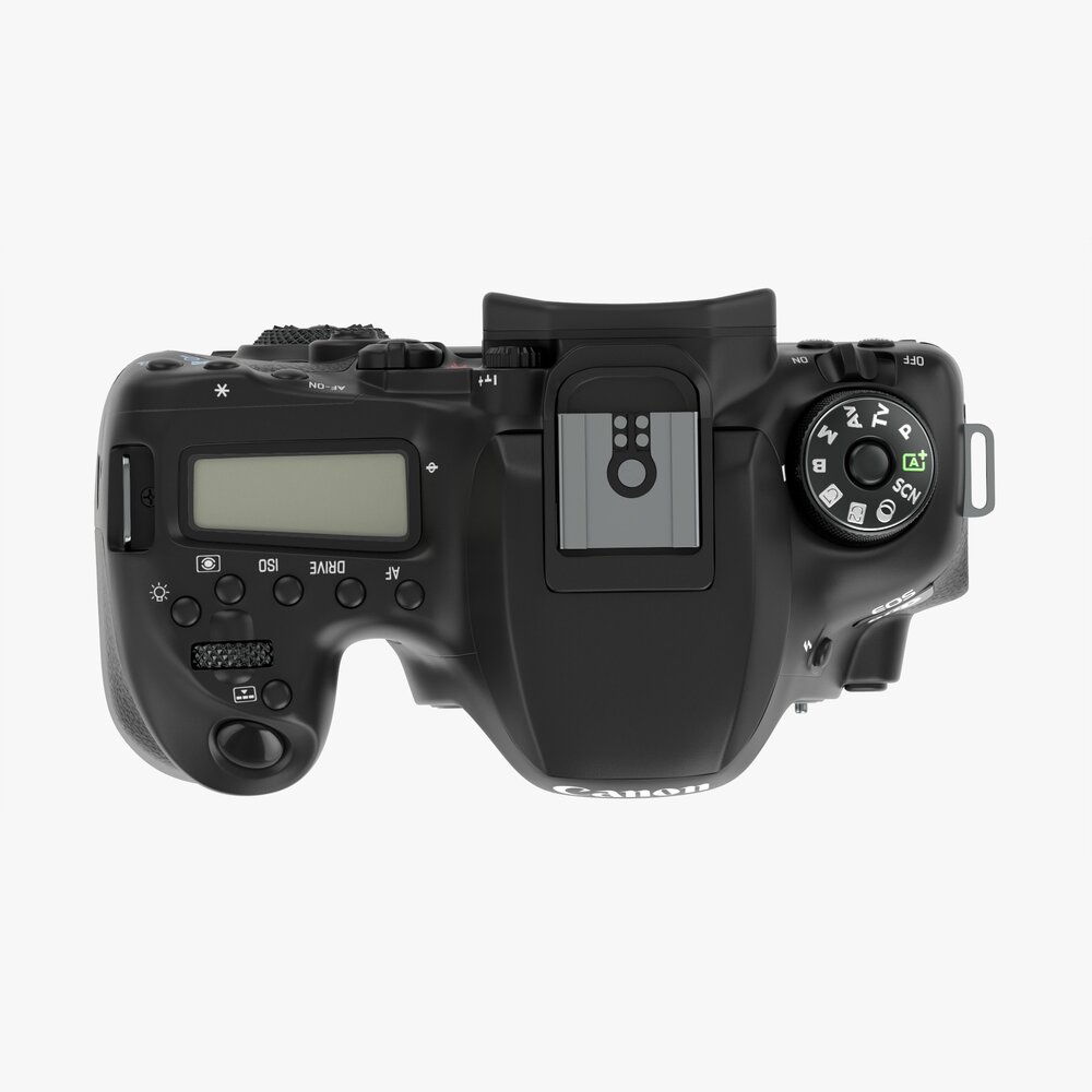 Canon EOS 90D DSLR Camera Body Closed 3D 모델 - 다운로드 사진기 on 3DModels.org