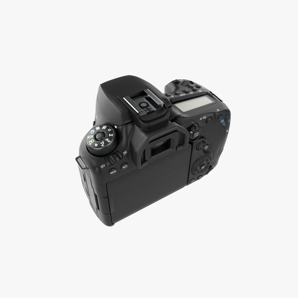 Canon EOS 90D DSLR Camera Body Closed 3D model - Download Photo camera ...