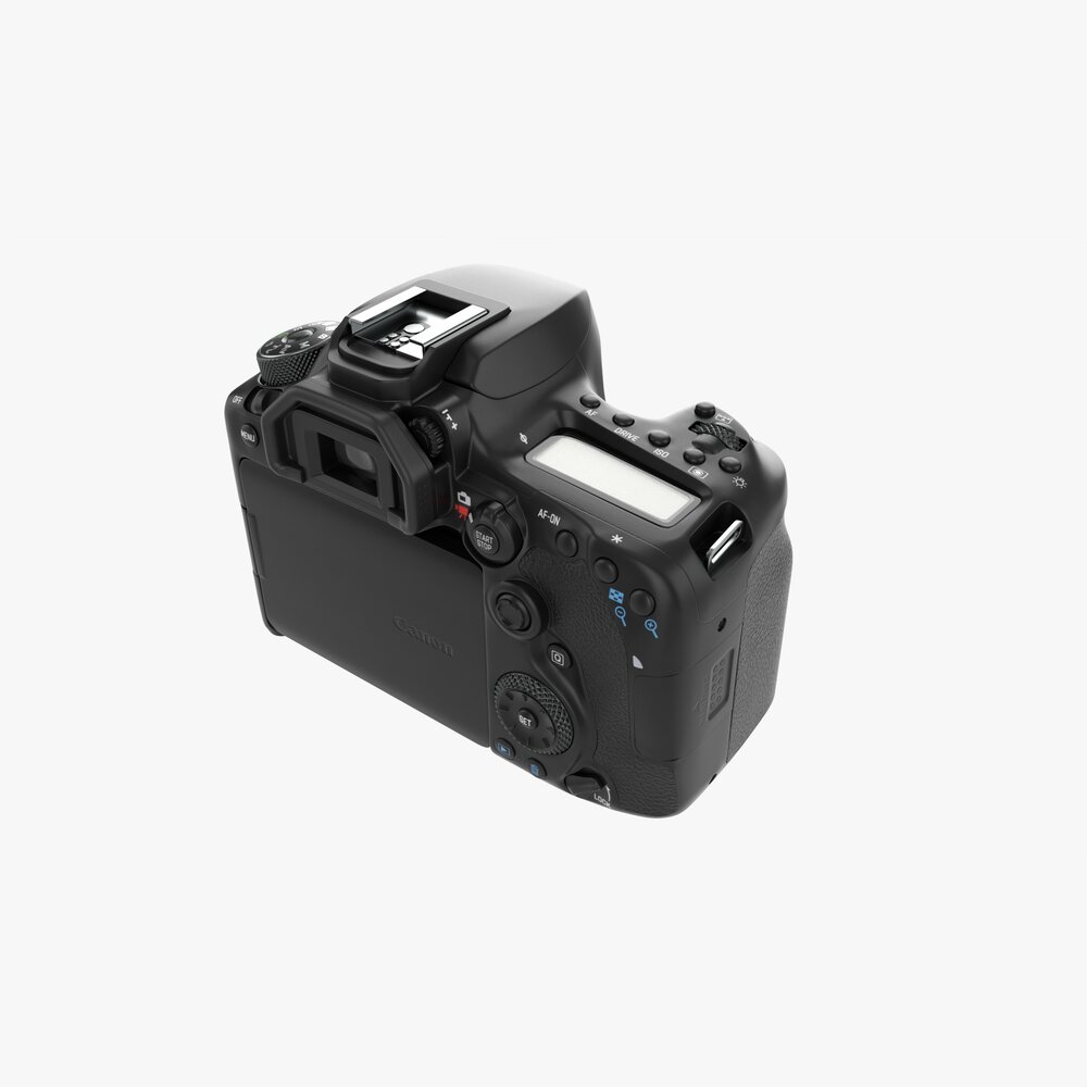 Canon EOS 90D DSLR Camera Body Closed 3D model - Download Photo camera ...