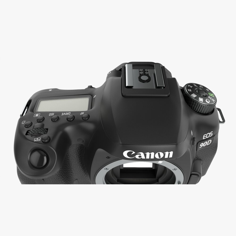 Canon EOS 90D DSLR Camera Body Closed 3D model - Download Photo camera ...