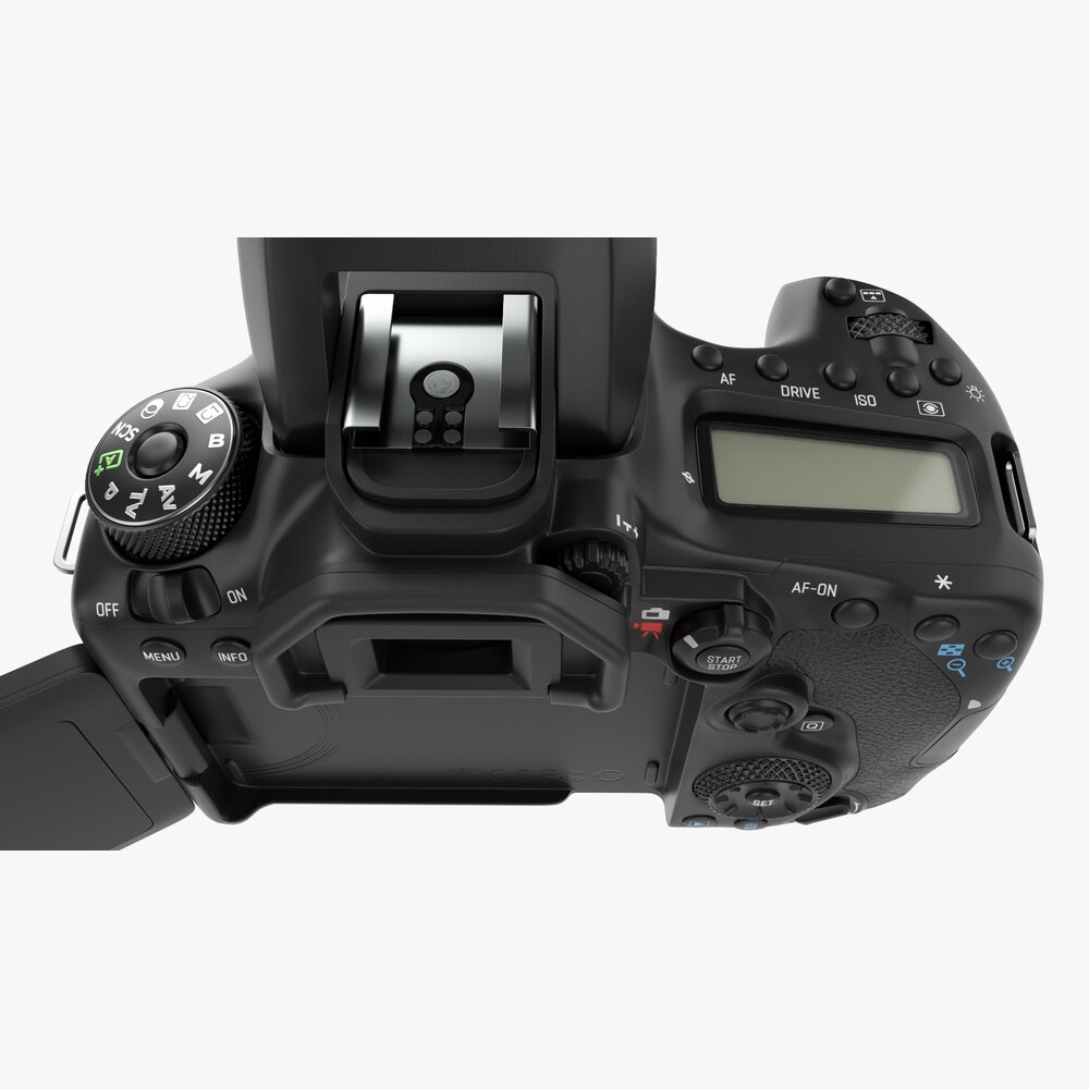 Canon EOS 90D DSLR Camera Body Open 3D model - Download Photo camera on ...