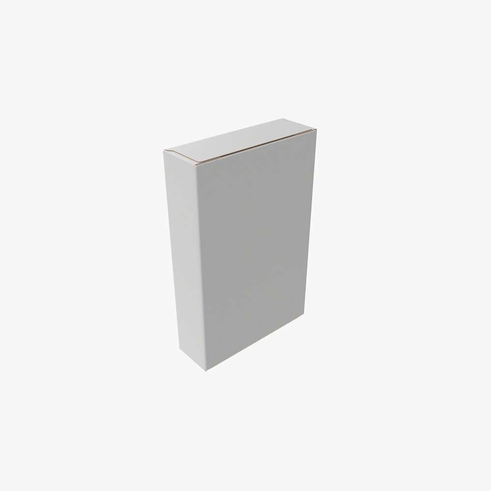 White Display Packaging Box with Transparent Window 3D model - Download ...