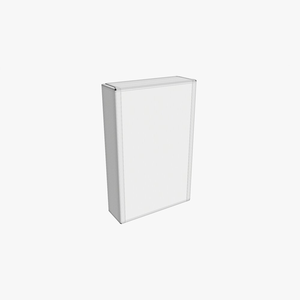 White Display Packaging Box with Transparent Window 3D model - Download ...