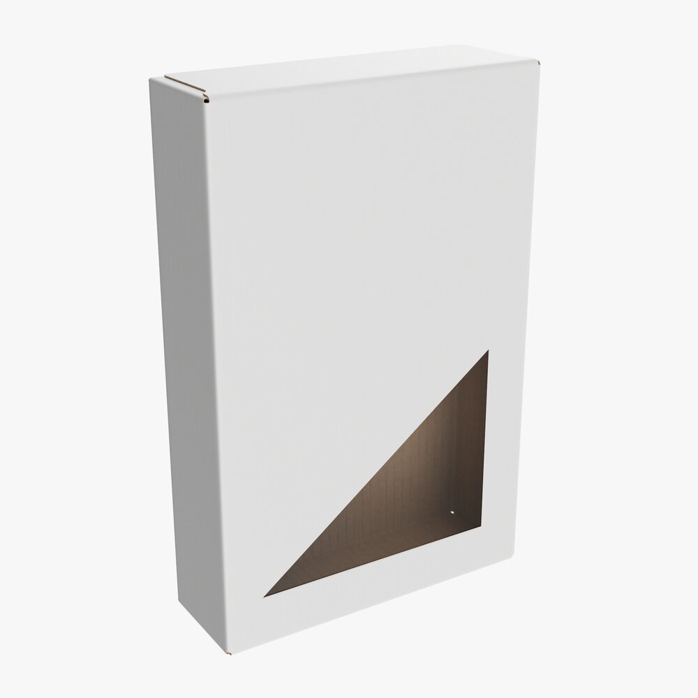 Cardboard Box With Window 05 3Dモデル - ダウンロード 梱包と箱 on 3DModels.org
