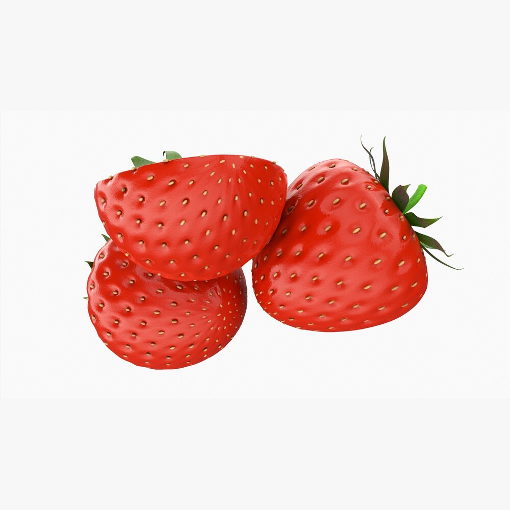 Strawberry Comp 3D model - Download Fruit on 3DModels.org