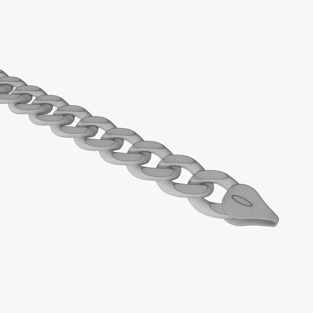 Chain Bracelet Unlocked 3D model - Download Jewelry on 3DModels.org