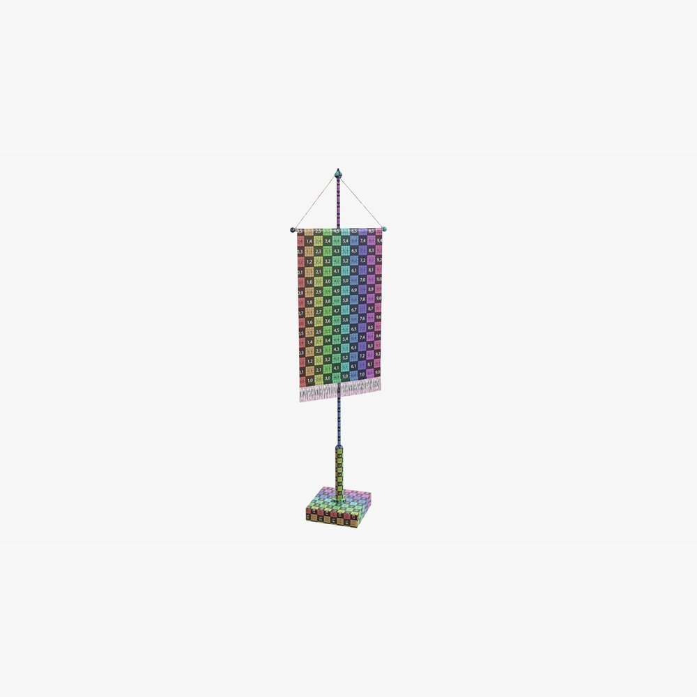 Desk Pennant On Spire 3D model - Download Hobbies on 3DModels.org