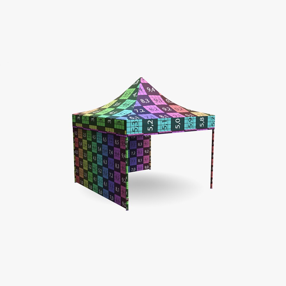 Display Tent Mockup 02 3D model - Download Garden on 3DModels.org