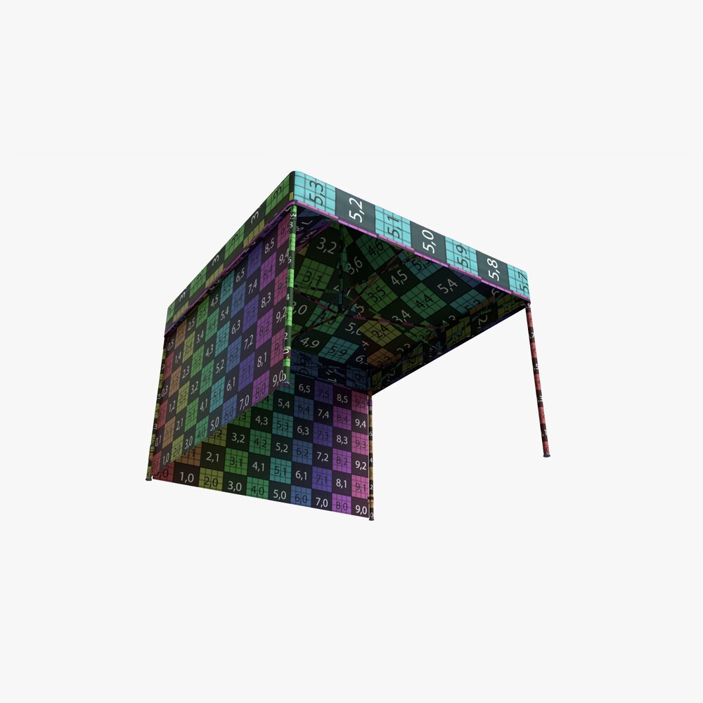 Display Tent Mockup 02 3D model - Download Garden on 3DModels.org