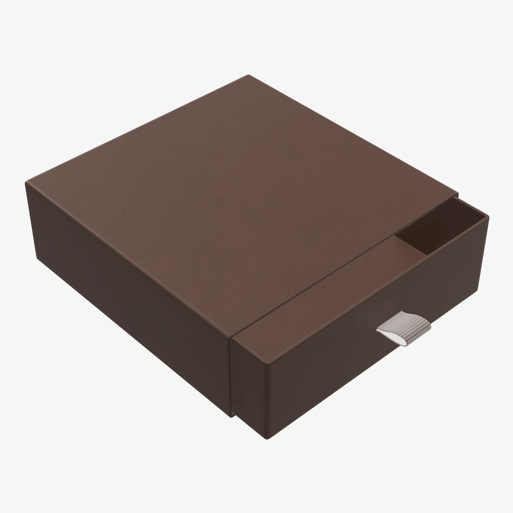 Elegant Drawer Gift Box with Pull-Out Compartment 3D model - Download ...