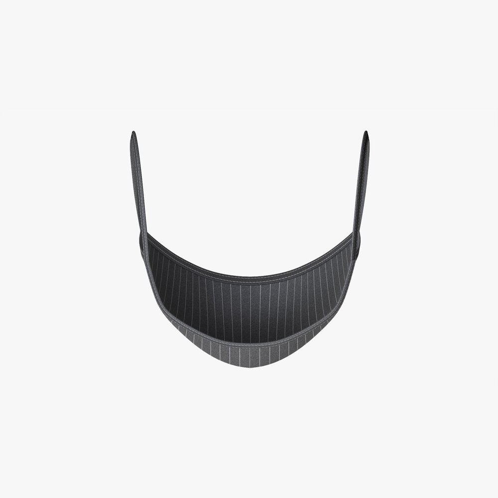 Mascarilla de Tela con Rayas Modelo 3D - Descargar Medical Equipment on ...