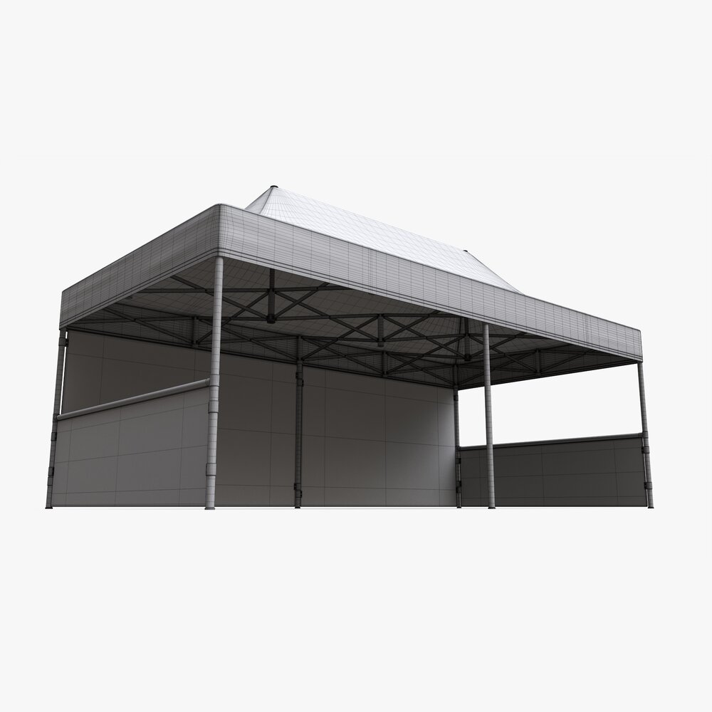 Large Display Tent Mockup 3D model - Download Garden on 3DModels.org
