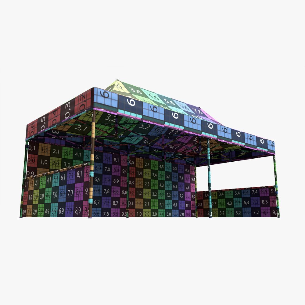 Large Display Tent Mockup 3D model - Download Garden on 3DModels.org