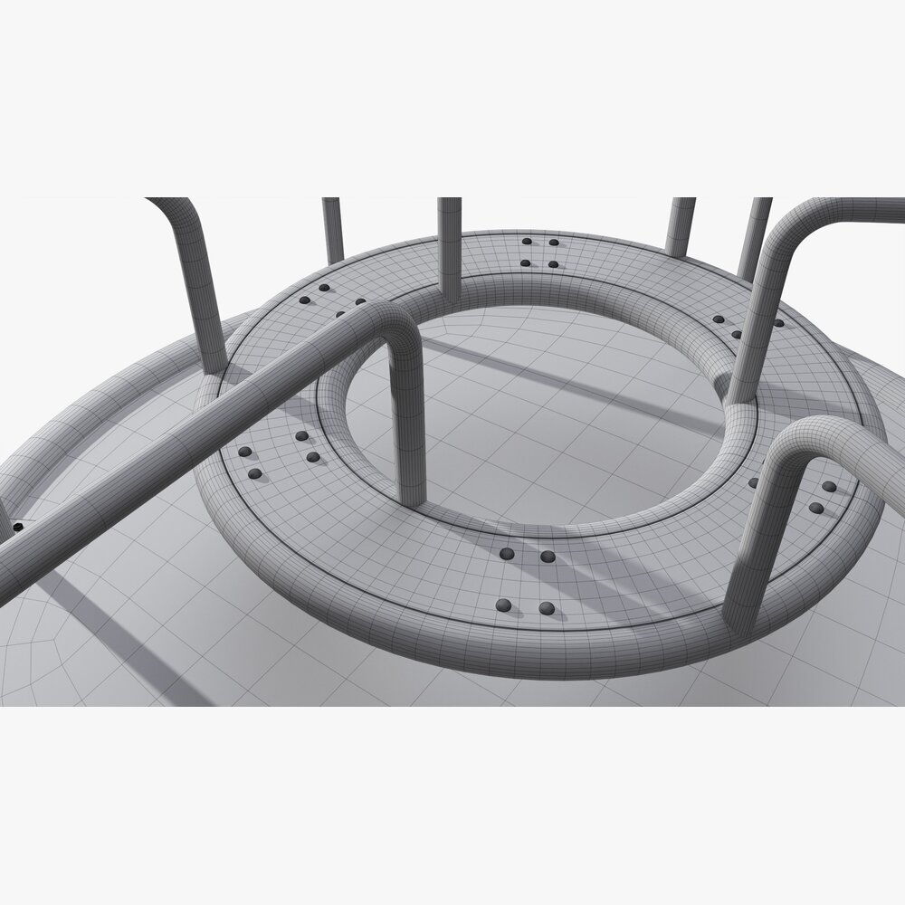 Merry-go-rounds Carousel 01 3D model - Download Street elements on ...
