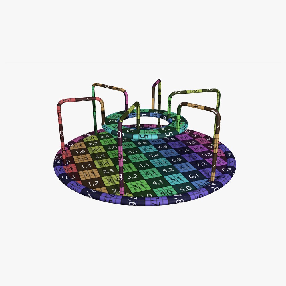 Merry-go-rounds Carousel 01 3D model - Download Street elements on ...