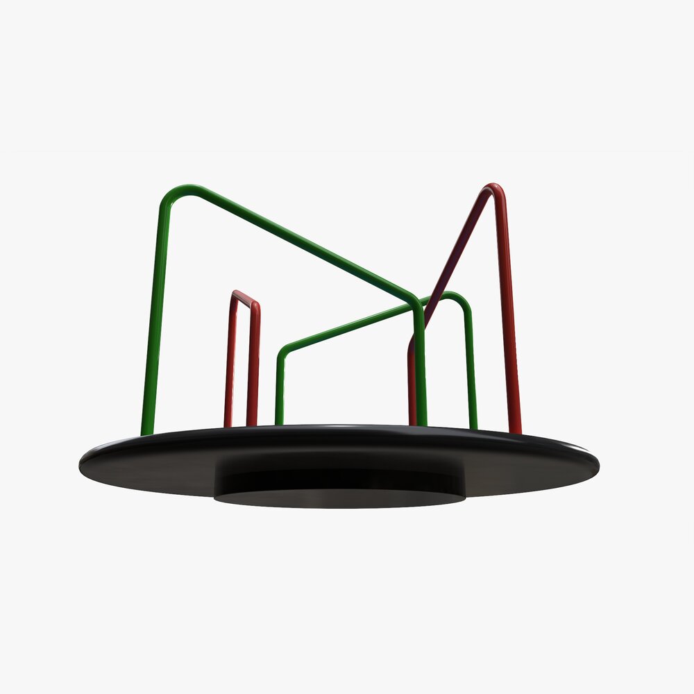 Merry-go-rounds Carousel 04 3D model - Download Street elements on ...