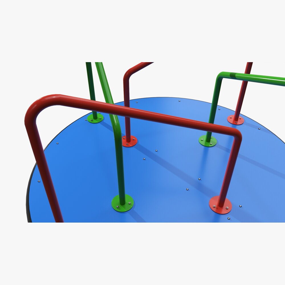 Merry-go-rounds Carousel 04 3D model - Download Street elements on ...
