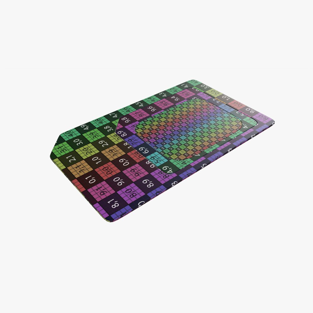 Mobile SIM Card 02 3D model - Download Electronic Accessories on ...