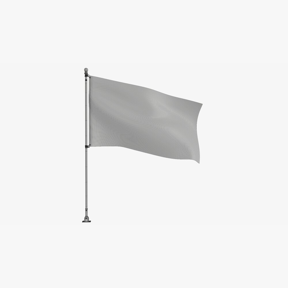 Outdoor Flagpole Kit 03 3D model - Download Street elements on 3DModels.org