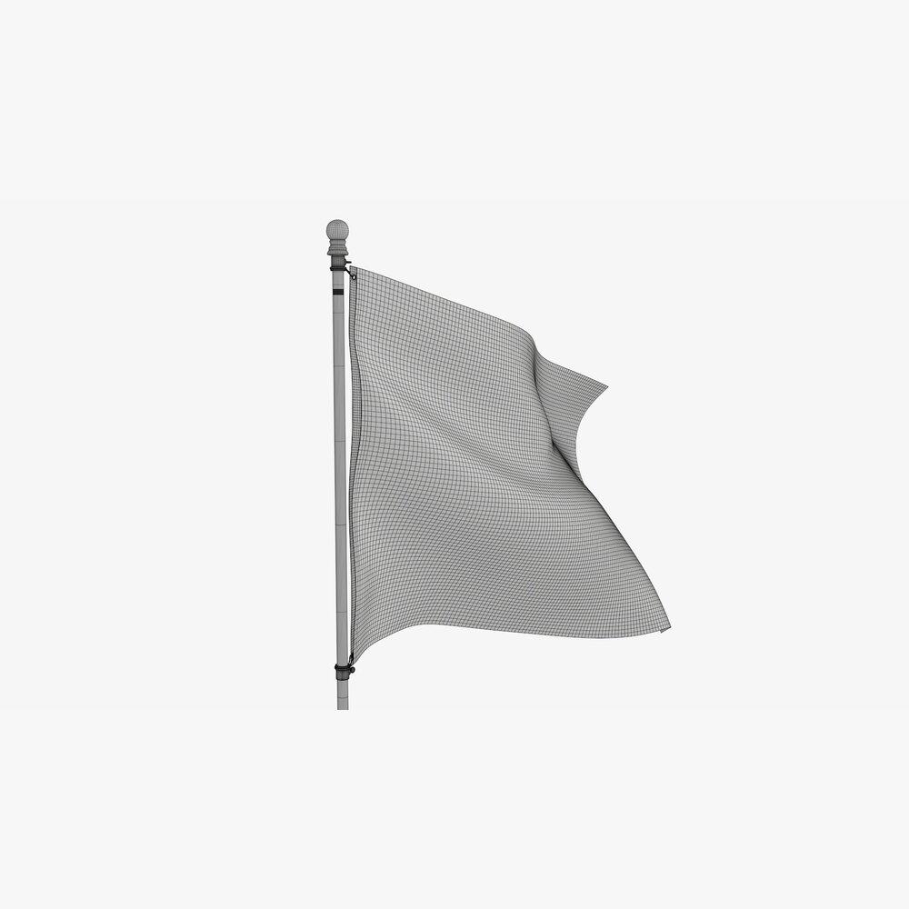 Outdoor Flagpole Kit 03 3D model - Download Street elements on 3DModels.org