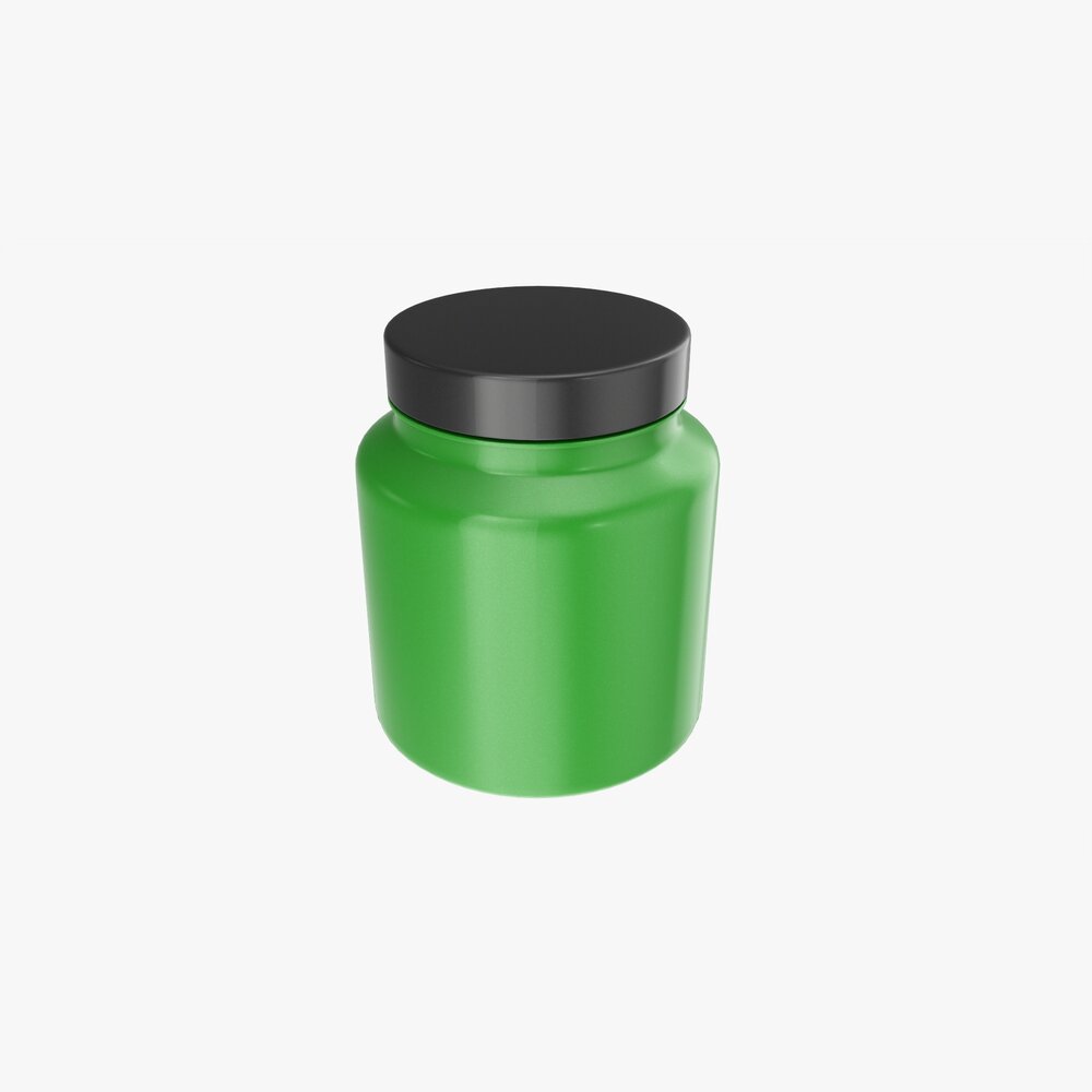 Plastic Jar Mockup 08 3D model - Download Medical Equipment on 3DModels.org