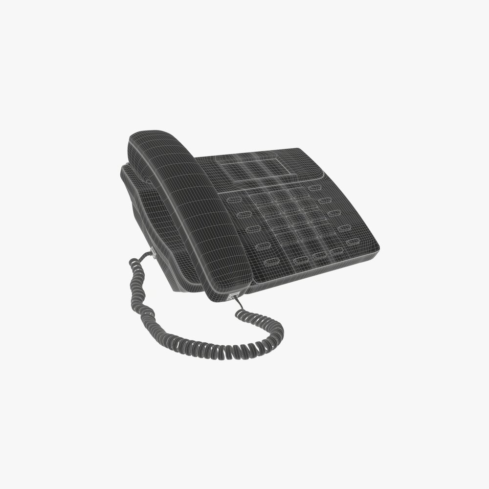 Office Button Phone 3D model - Download Phones on 3DModels.org