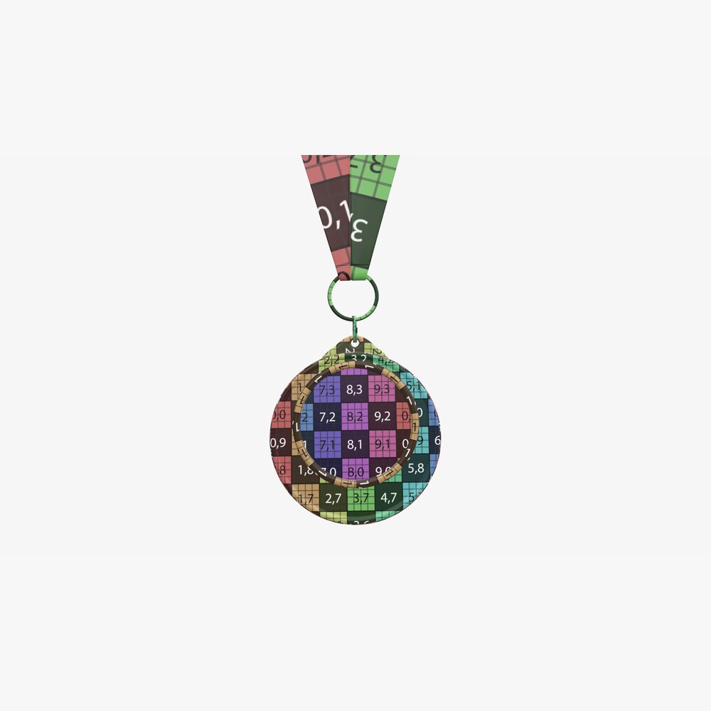 Sports Medal Mockup 01 3D model - Download Trophy on 3DModels.org