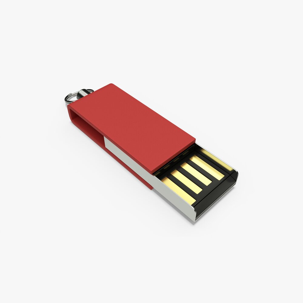 USB Flash Drive 02 3D model - Download Electronic Accessories on ...