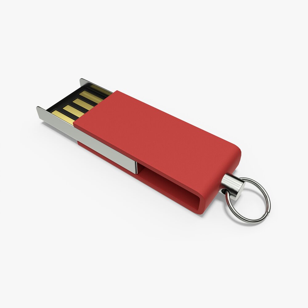 USB Flash Drive 02 3D model - Download Electronic Accessories on ...