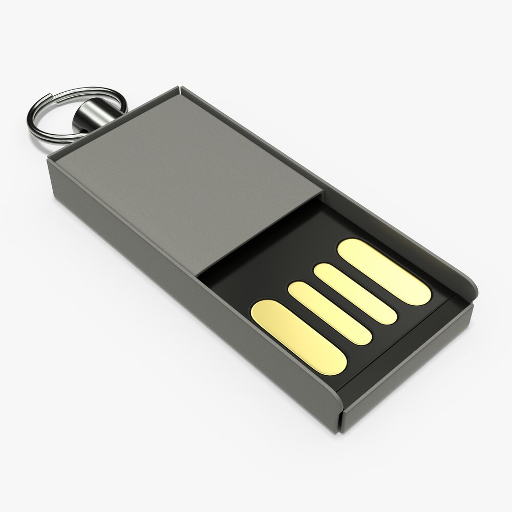 USB Flash Drive 03 3D model - Download Electronic Accessories on ...