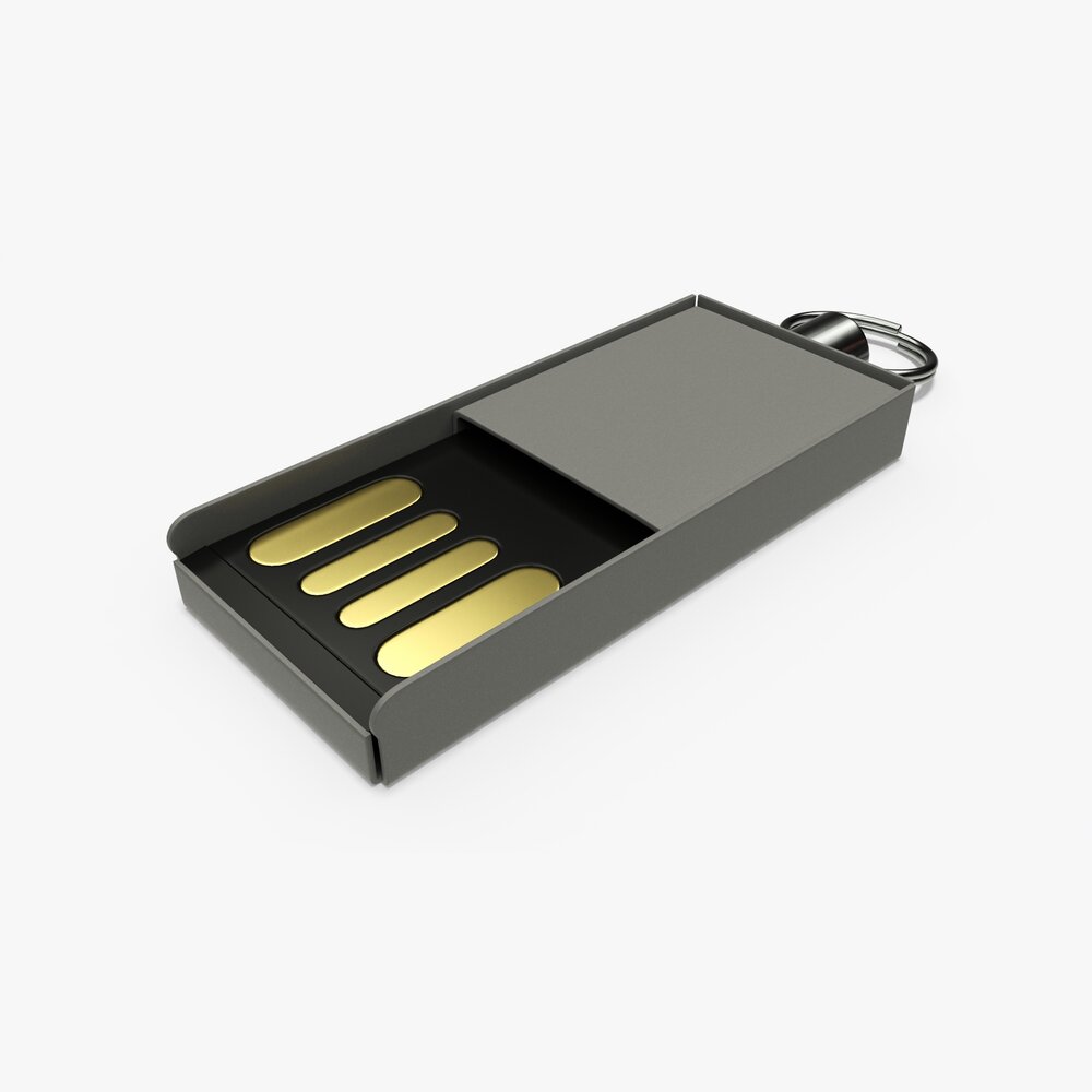 USB Flash Drive 03 3D model - Download Electronic Accessories on ...