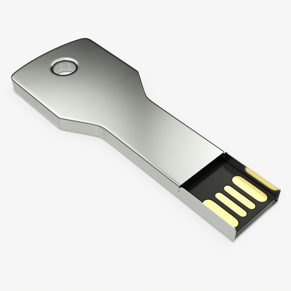 USB Flash Drive 04 3D model - Download Electronic Accessories on ...