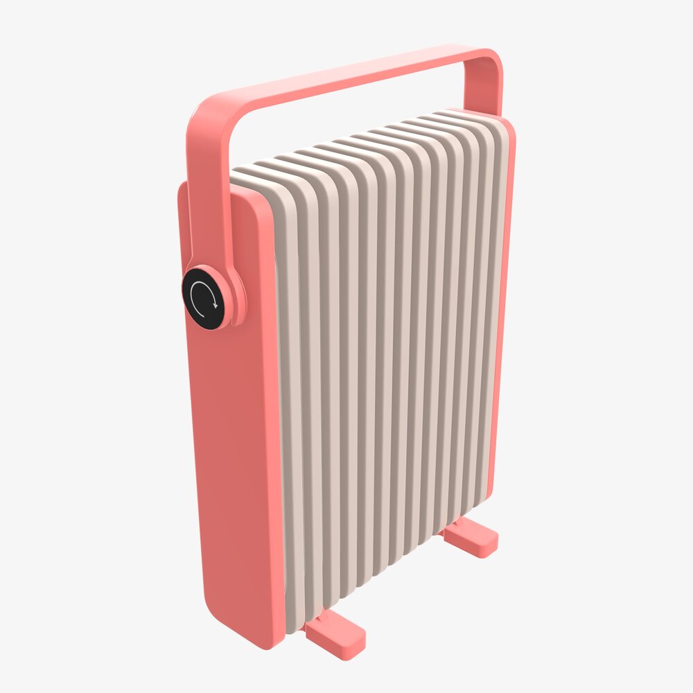 Vertical Electric Heater Radiator 3D model - Download Home Appliances ...