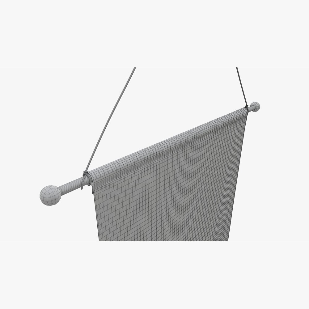 Wall Pennant Medium 3D model - Download Hobbies on 3DModels.org