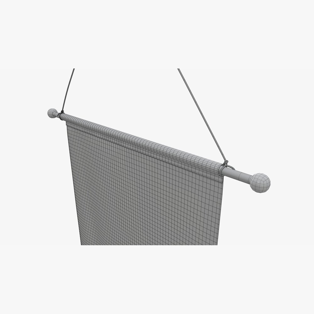 Wall Pennant Medium 3D model - Download Hobbies on 3DModels.org