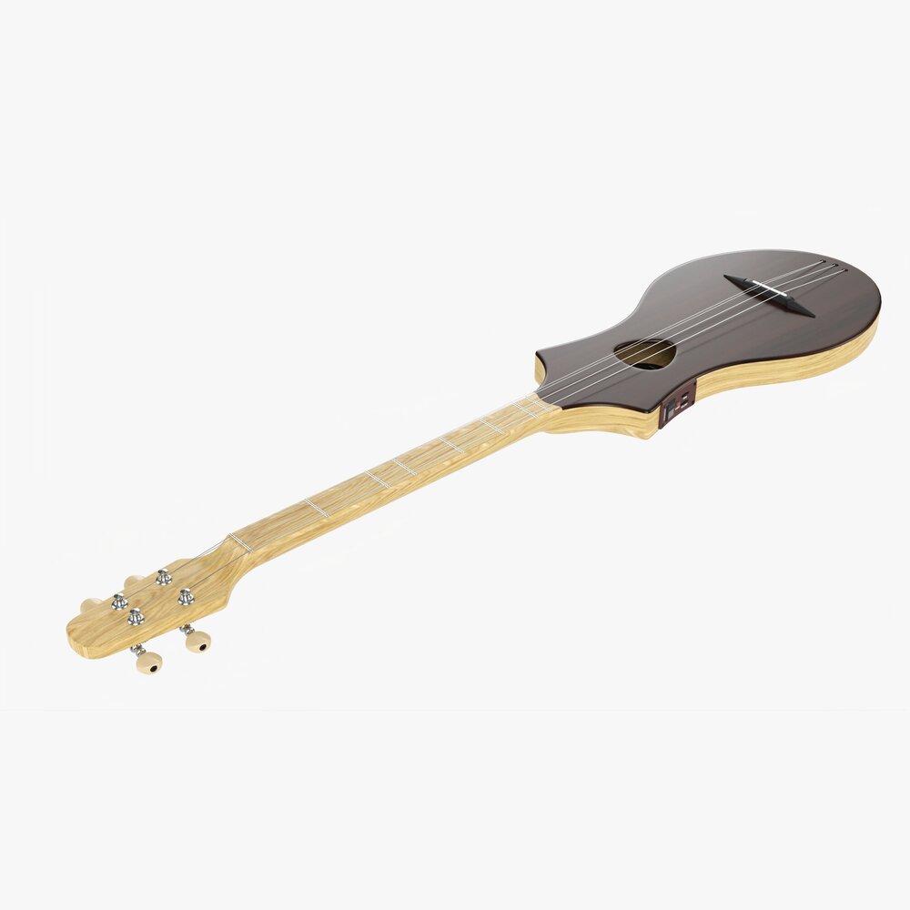 Acoustic 4-String Instrument 02 3D model - Download Musical Instruments ...
