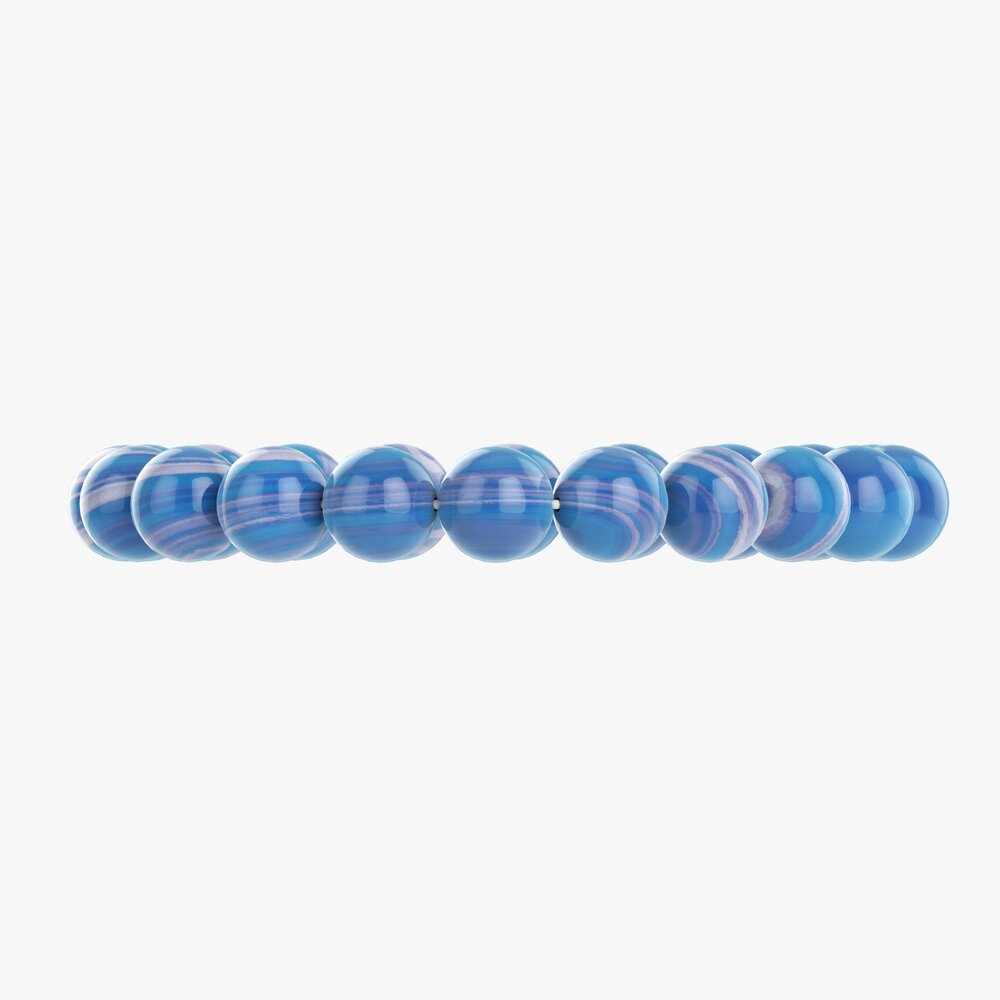 Amethyst Bead Bracelet 3D model - Download Jewelry on 3DModels.org