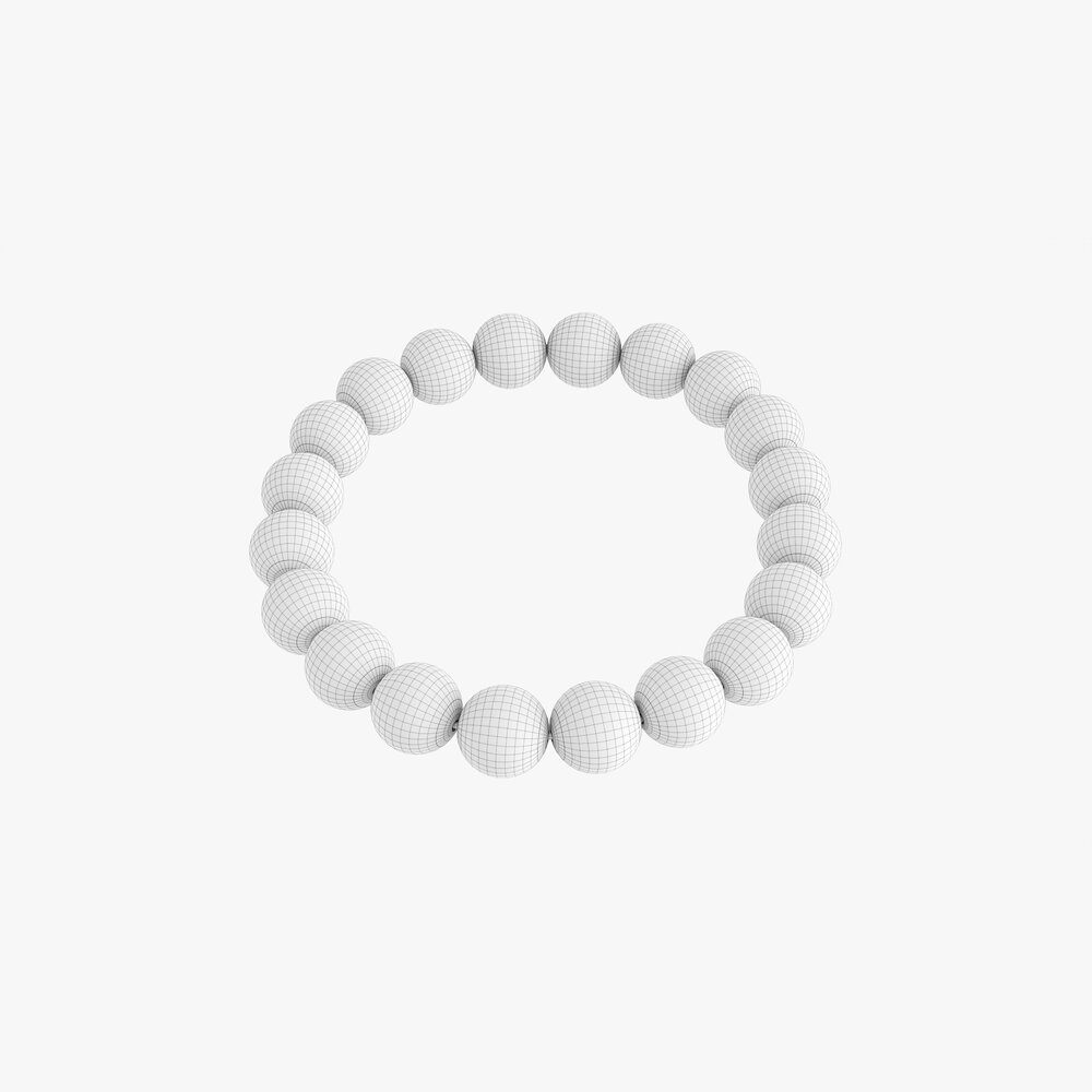 Amethyst Bead Bracelet 3D model - Download Jewelry on 3DModels.org