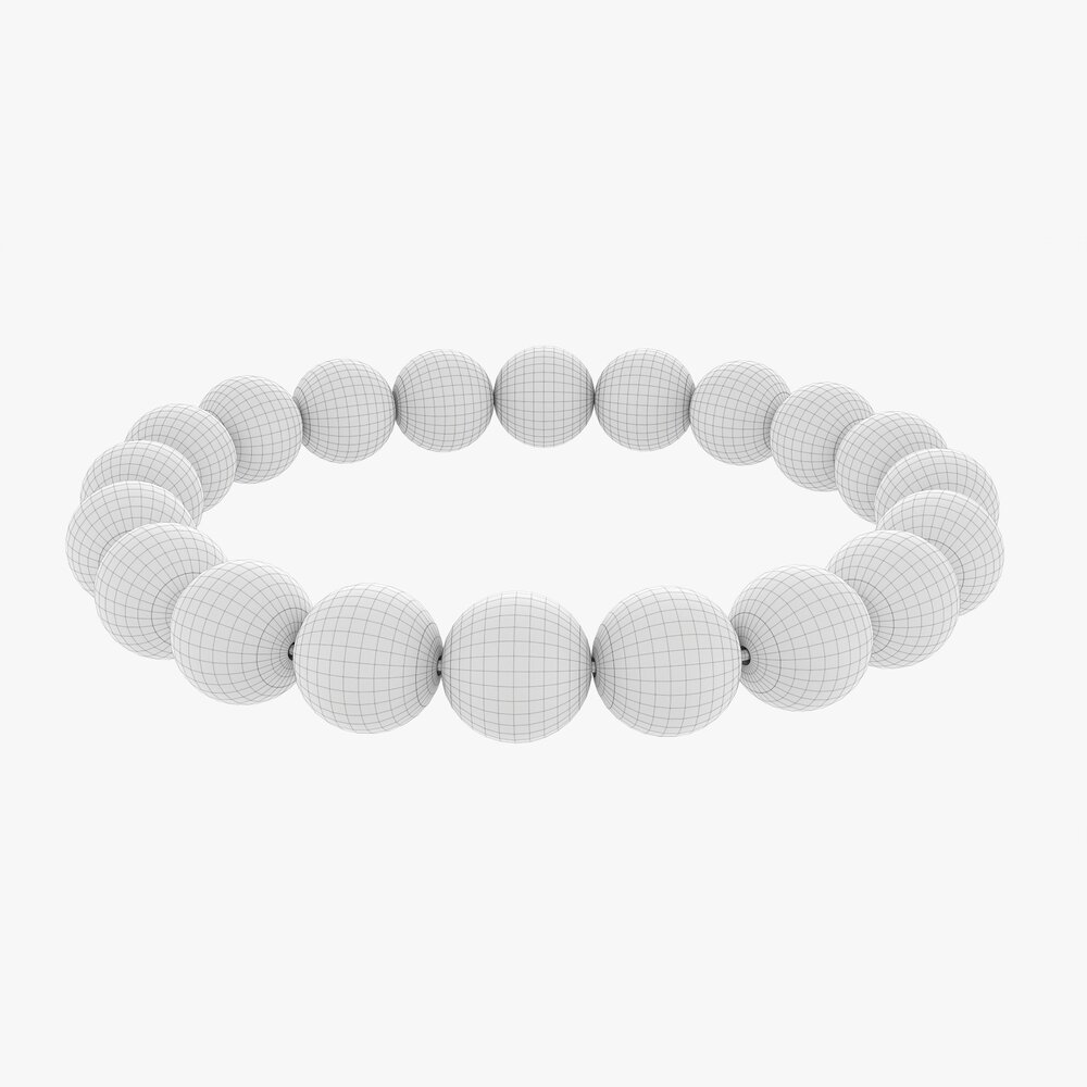 Amethyst Bead Bracelet 3D model - Download Jewelry on 3DModels.org