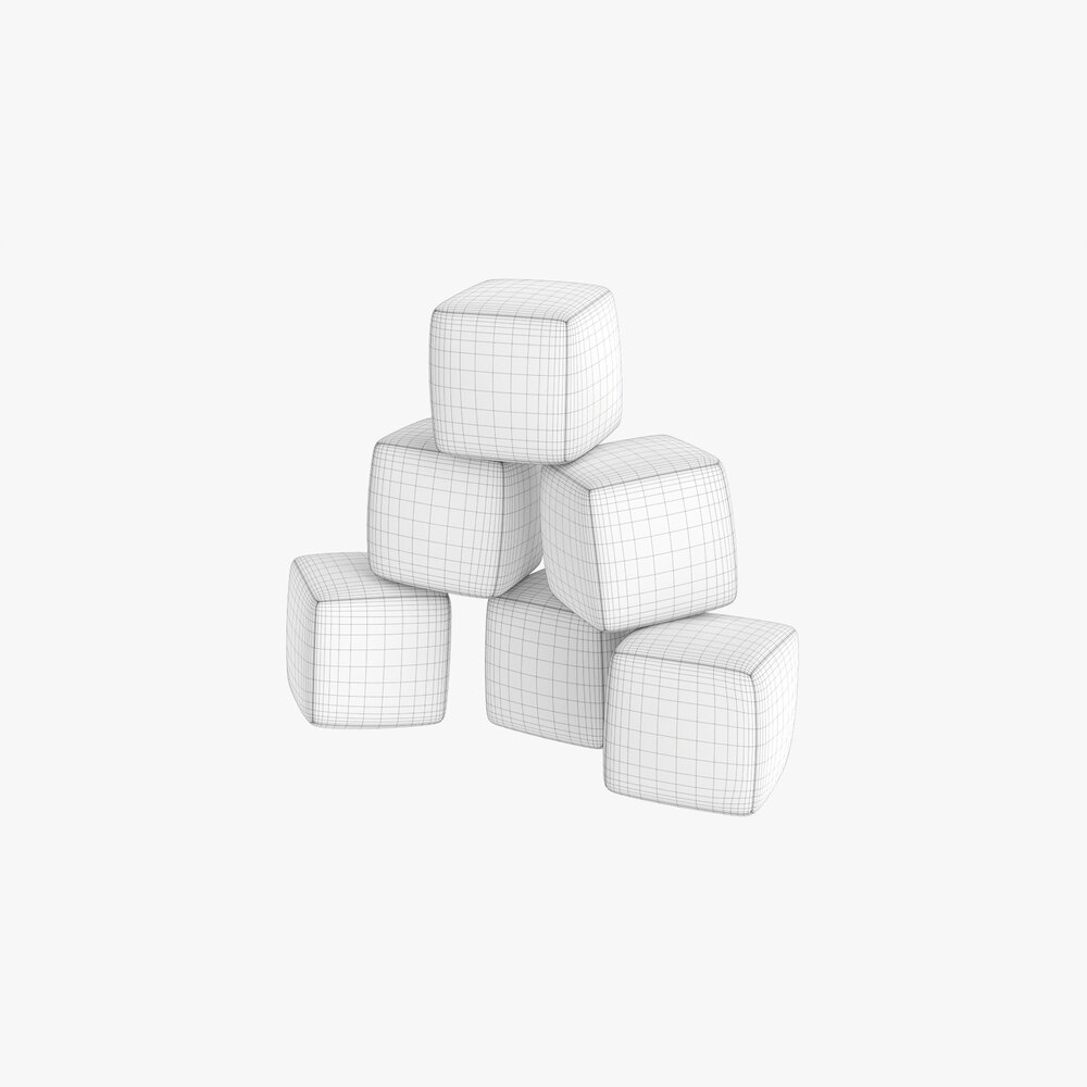 Colorful Educational Soft Cubes with Numbers 3D model - Download Toys ...