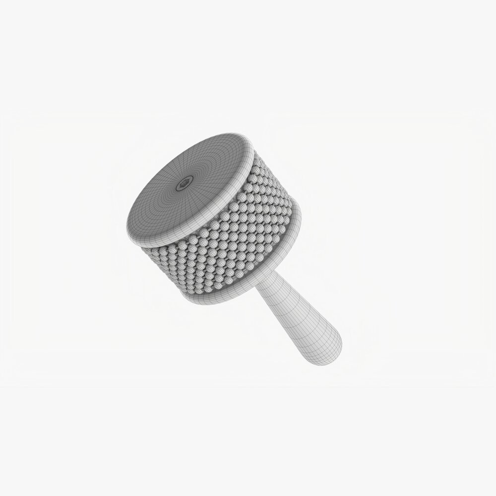 Cabasa Dark 3d Model Download Musical Instruments On