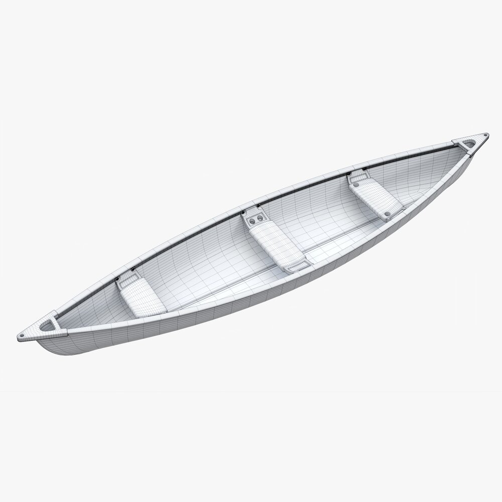 Canoe 01 3D model - Download Rowboat on 3DModels.org