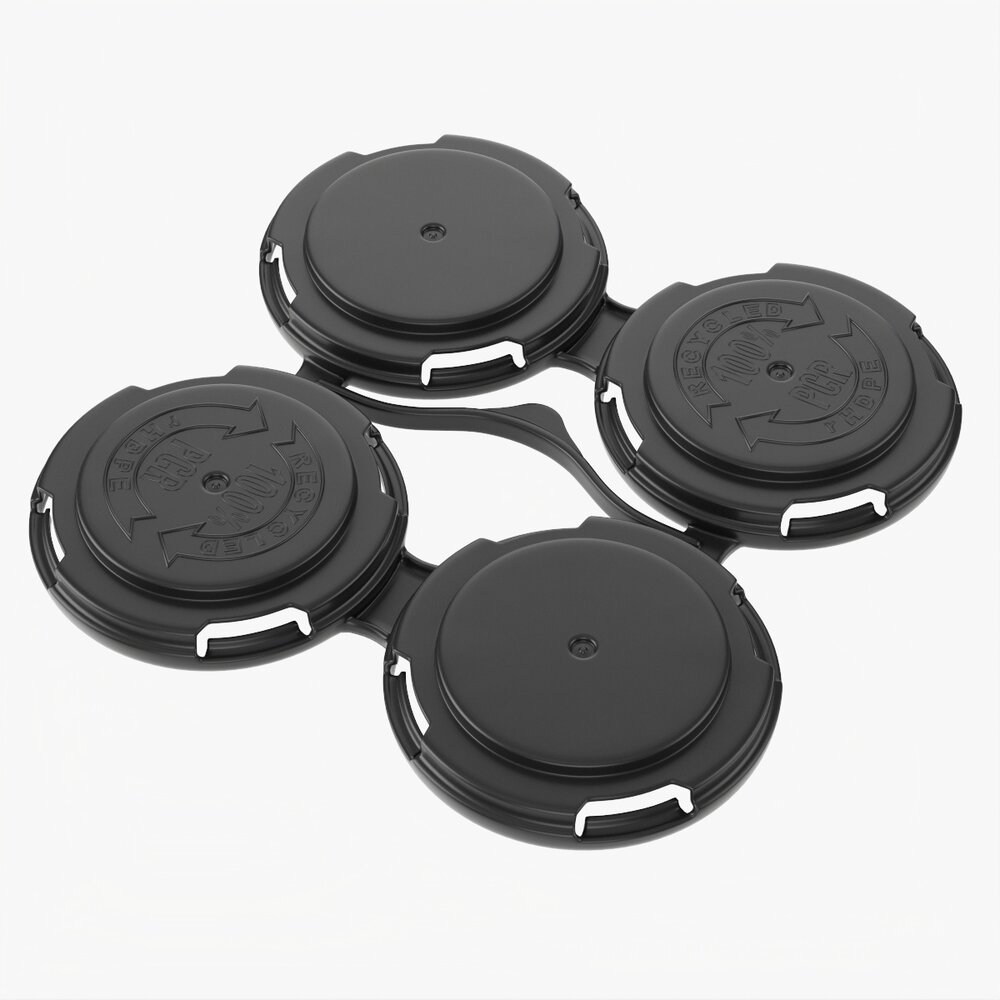 Clip Pak Carrier Handle Quadpak Standard Can 3D model - Download Mockup ...