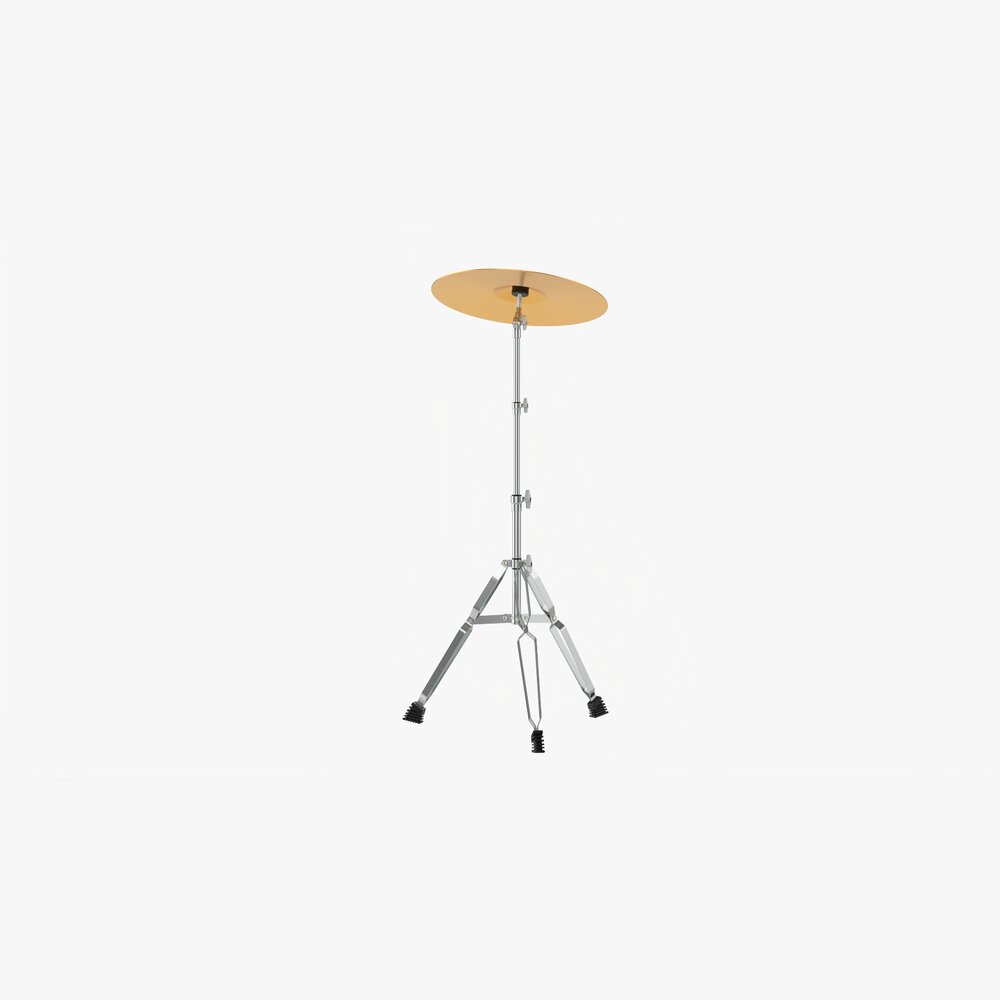 Cymbal On Stand 3D model - Download Musical Instruments on 3DModels.org