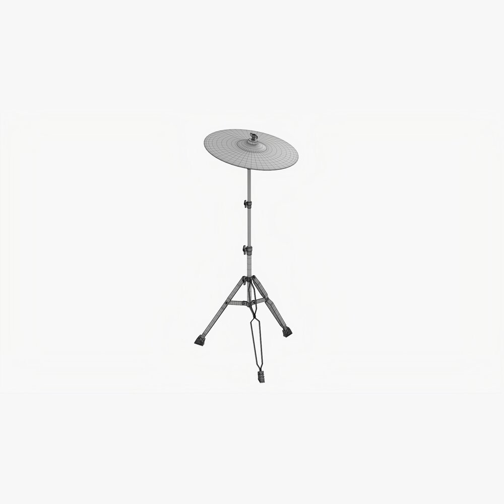Cymbal On Stand 3D model - Download Musical Instruments on 3DModels.org