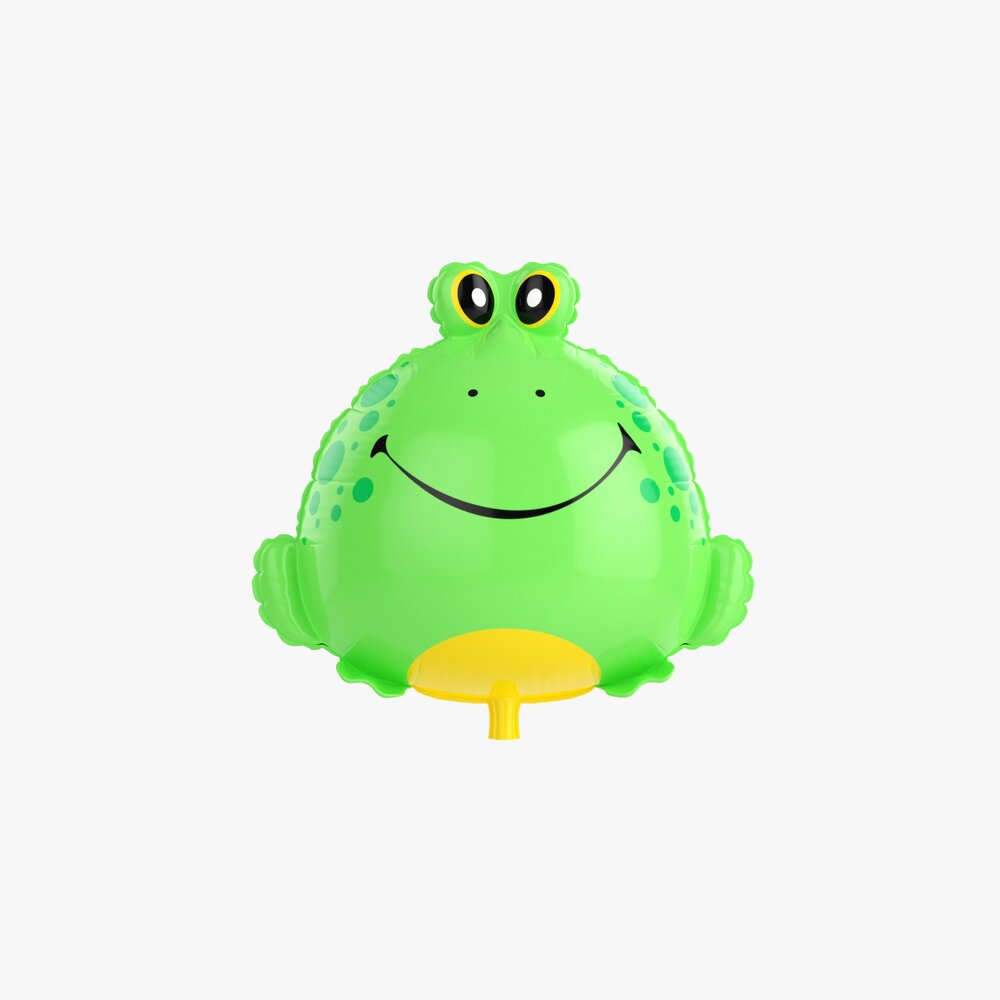 Inflatable Frog-Shaped Foil Balloon 3D model - Download Toys on ...